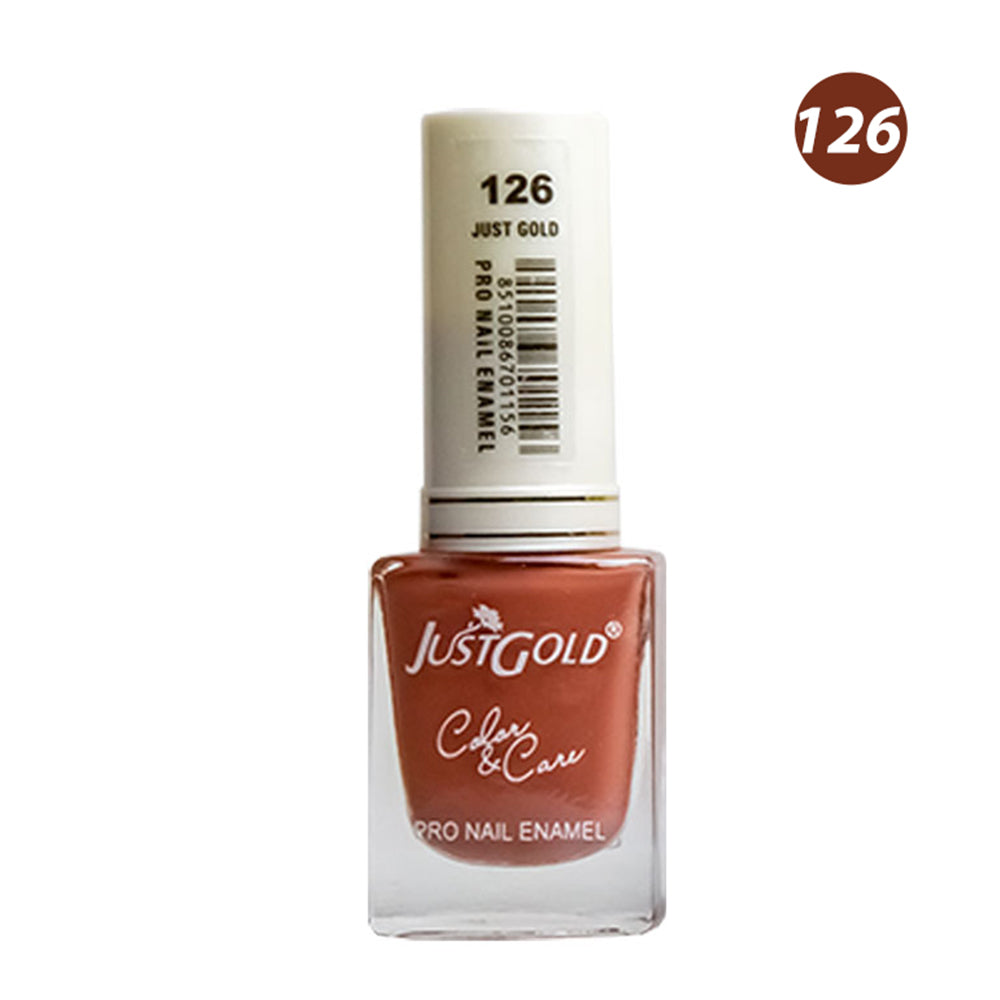 Just-Gold Pro Nail Enamel 10 ML (Shade 126 - Peach) – Nuvari