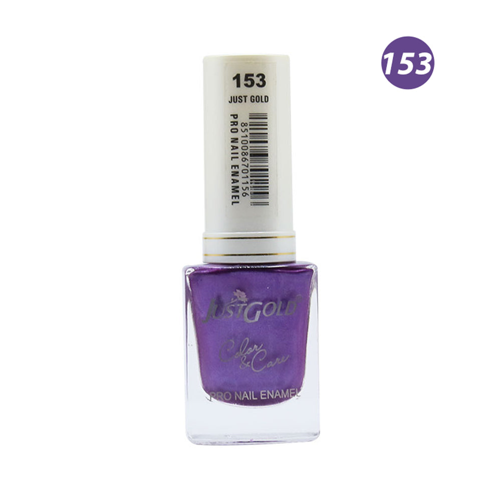 Just Gold Pro Nail Enamel 10 ML (Shade 153 - Dark Purple) – Nuvari